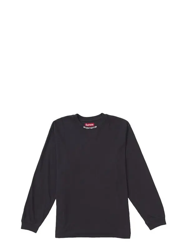 Supreme Embroidered Collar Top - Black