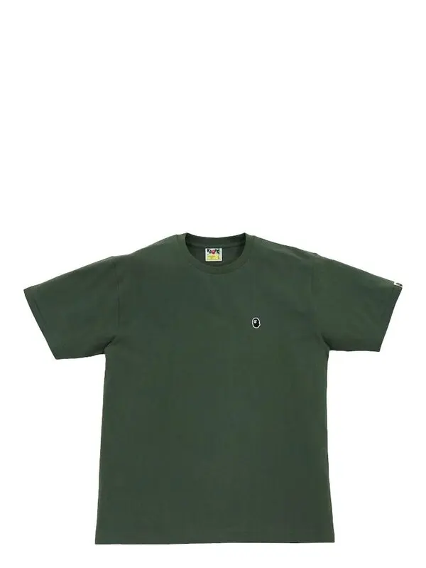 A BATHING APE Ape Head One Point Tee Shirt - Olivedrab Green
