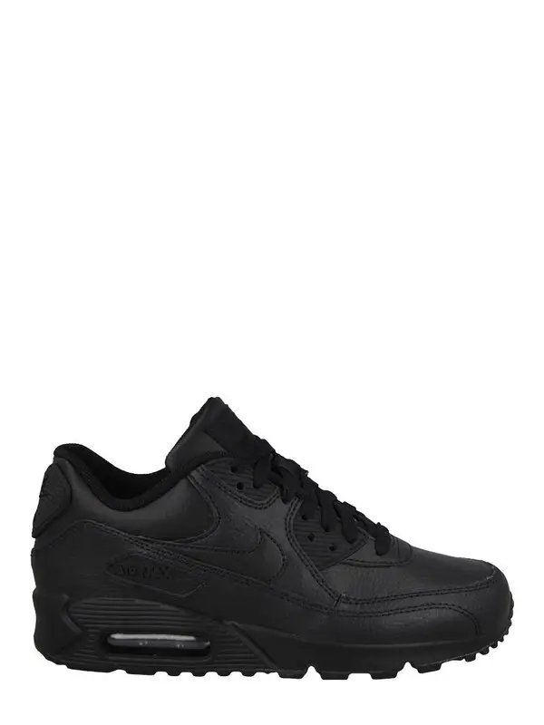 Nike Air Max 90 Leather Sneakers - Black