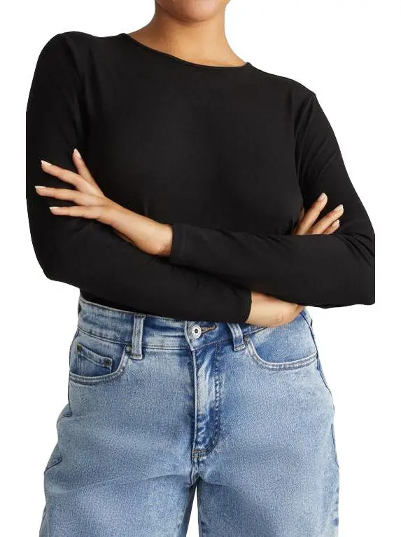Universal Standard Joan Relaxed Fit T-shirt - Black
