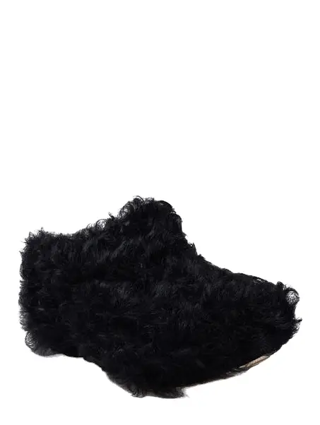 ZIGI Fauna Genuine Shearling Platform Clog Slipper - Black