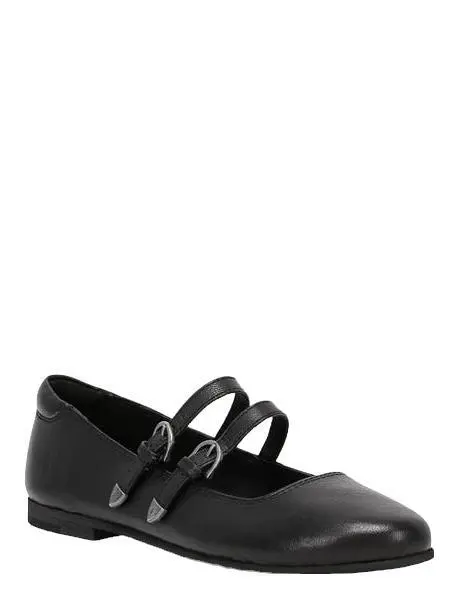 THE FRYE COMPANY Carson Mary Jane Flat - Black