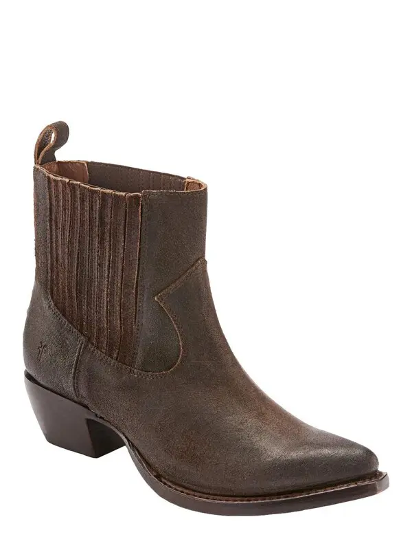 Frye Sacha Western Chelsea Boot - Chocolate
