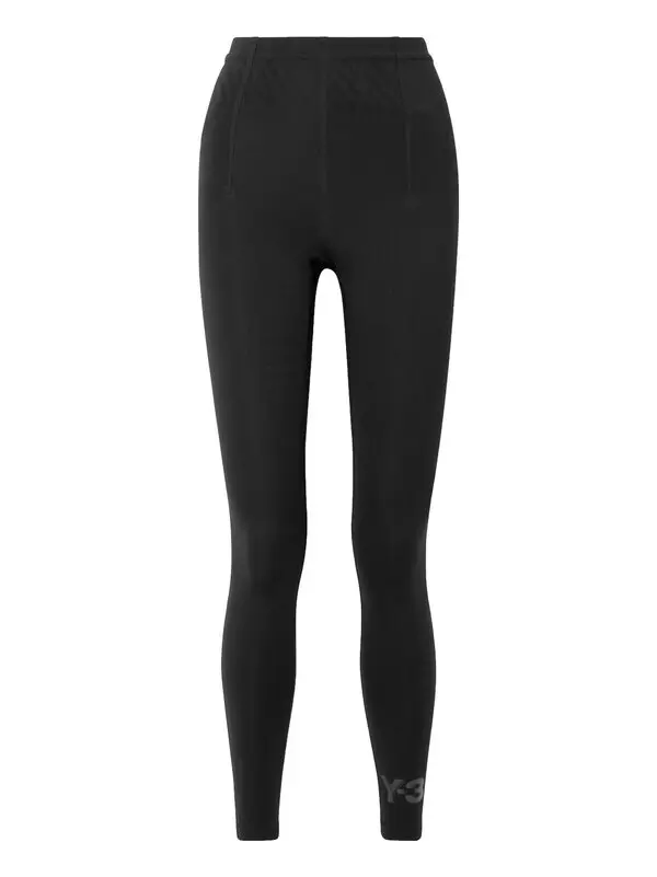 Adidas Originals By Alexander Wang Y-3 Stretch-jersey Leggings - Black