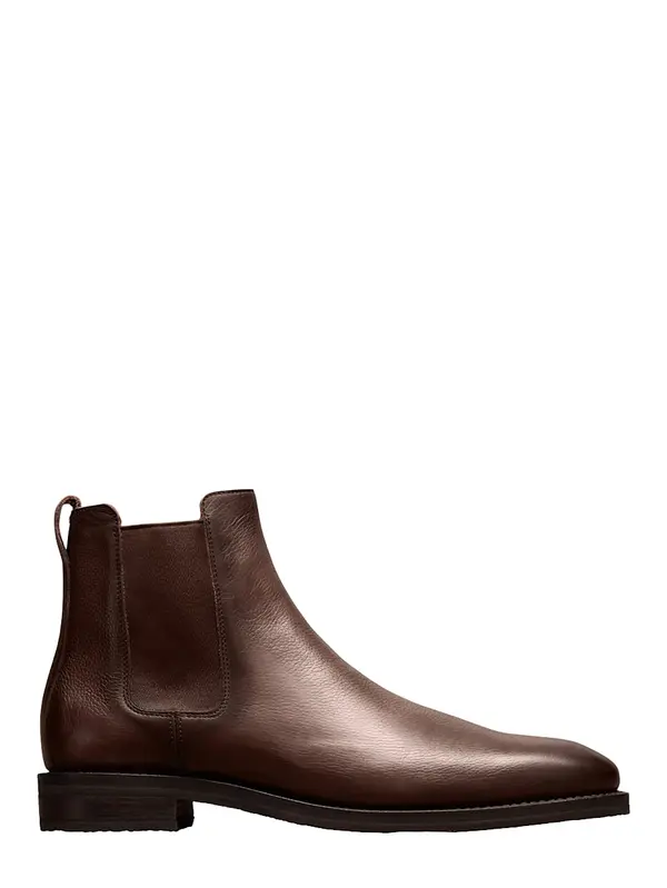 ALLEN EDMONDS RESERVE Memphis Leather Chelsea Boots - Dark Brown