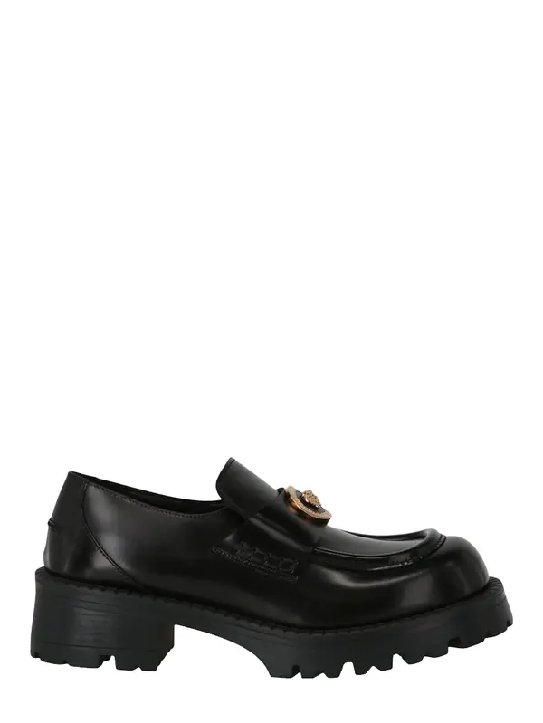 Versace Alia Platform Loafers - Black