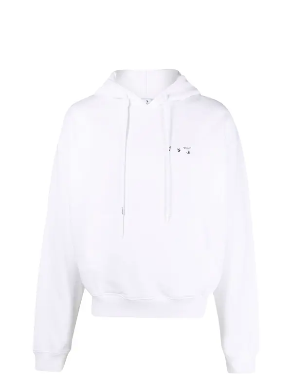 Off-White Caravaggio Paint Over Hoodie - White