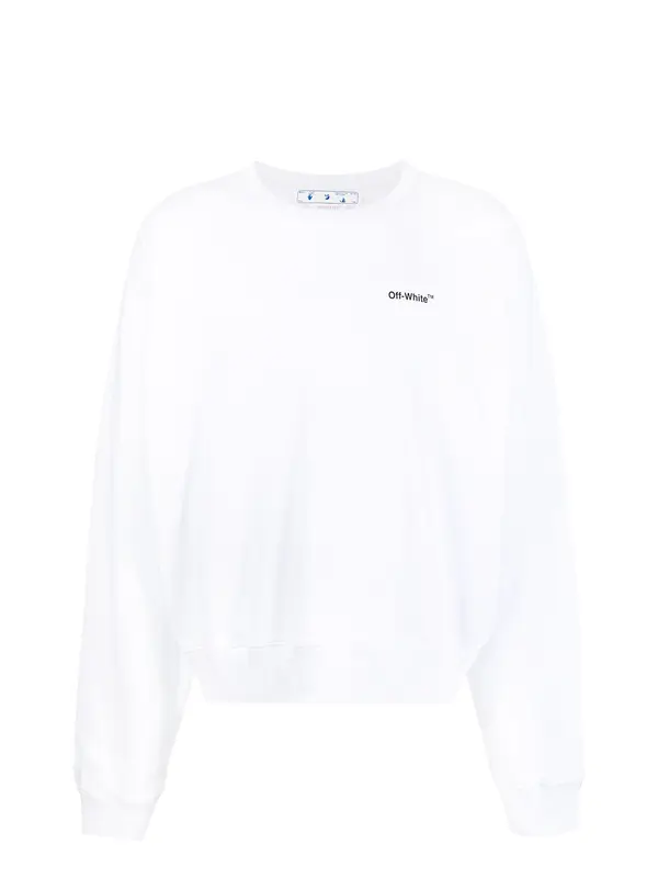 Off-White Caravaggio Arrow Over Crewneck - White