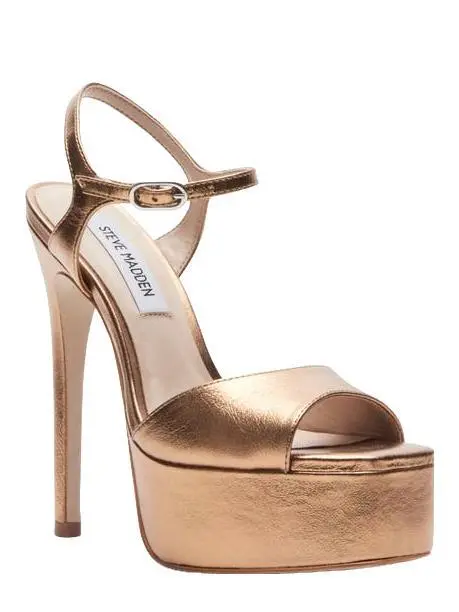 Steve Madden Cologne Platform Stiletto Sandal - Bronze