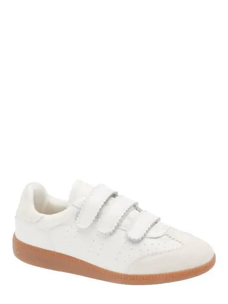 Steve Madden Momentum Leather And Suede Sneakers - White