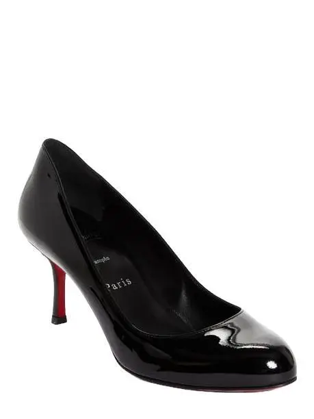 CHRISTIAN LOUBOUTIN Dolly Pump - Black/ Lin Black