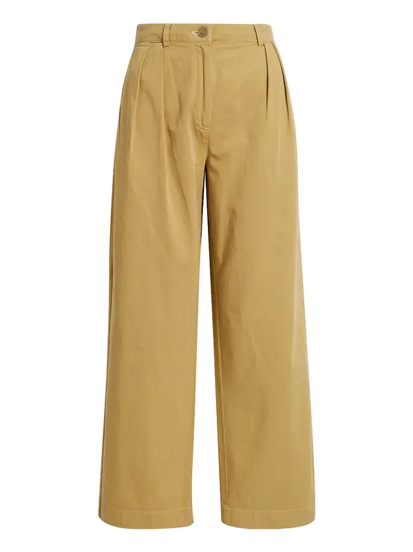 Acne Studios Cotton-twill Straight-leg Pants - Yellow