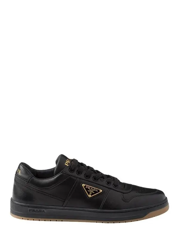 Prada Downtown Nappa Leather Sneakers - Black