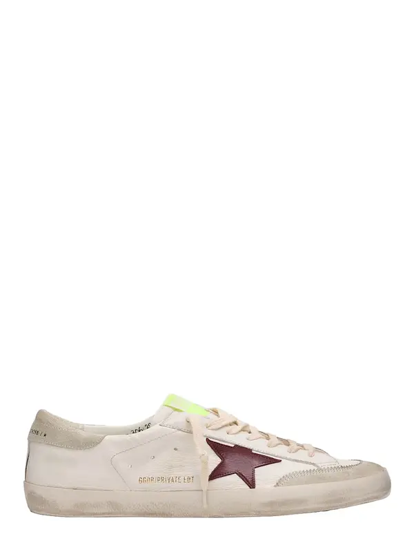 Golden Goose Superstar Low-top Sneakers - White/dk Red