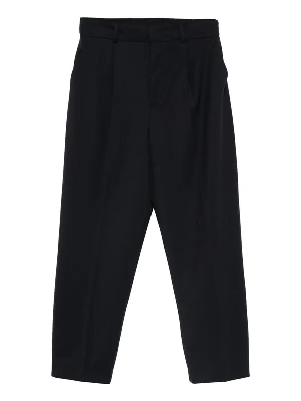 PT TORINO Pleat-detailing Trousers - Blue