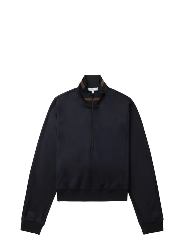 Tibi High-neck Sweatshirt - Black