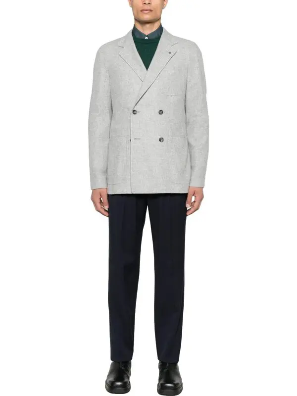 Tagliatore Randall Double-breasted Blazer - Grey