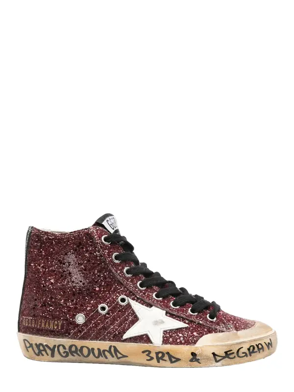 GOLDEN GOOSE Francy Penstar High-top Sneakers - Red