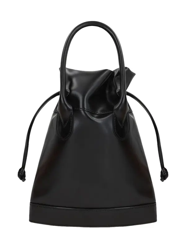 Comme Des Garçons Leather Bucket Bag - Black