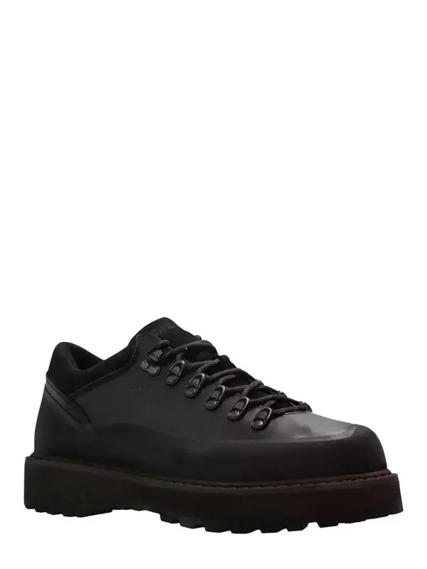 Diemme Cornaro Gomma Leather Low-top Sneakers - Black
