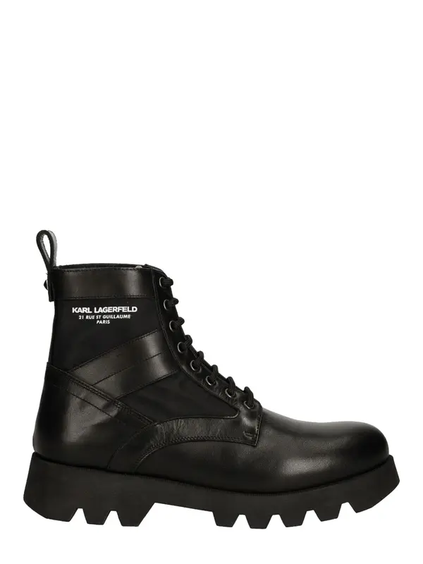 Karl Lagerfeld Kl11164 Leather Boots - Black