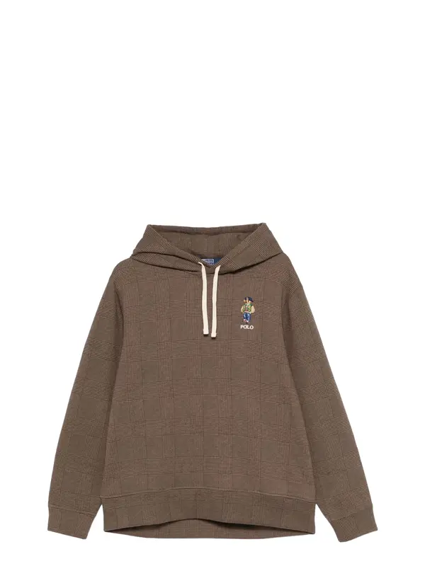 Ralph Lauren Checked Hoodie - Brown