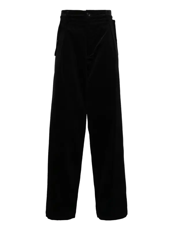 Yohji Yamamoto Corduroy Trousers - Black
