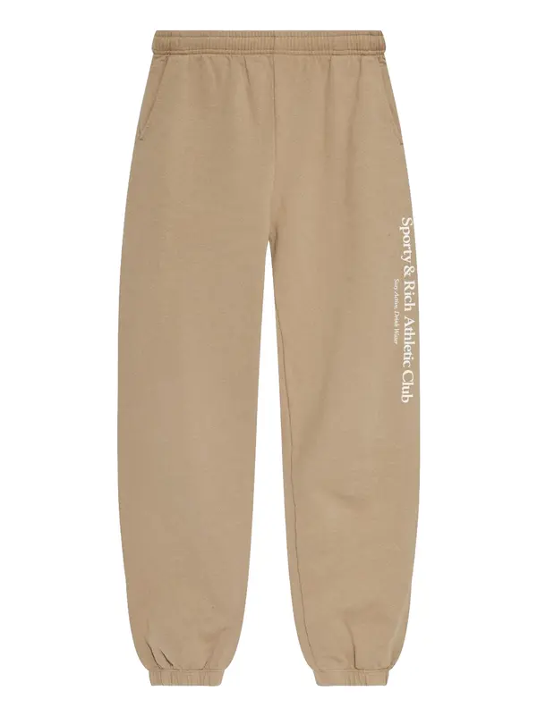 SPORTY & RICH The Wall Street Collection Track Pants - Neutrals