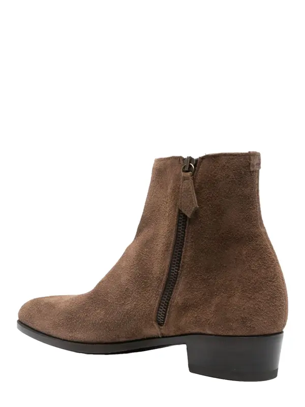 LIDFORT Suede Ankle Boots - Brown