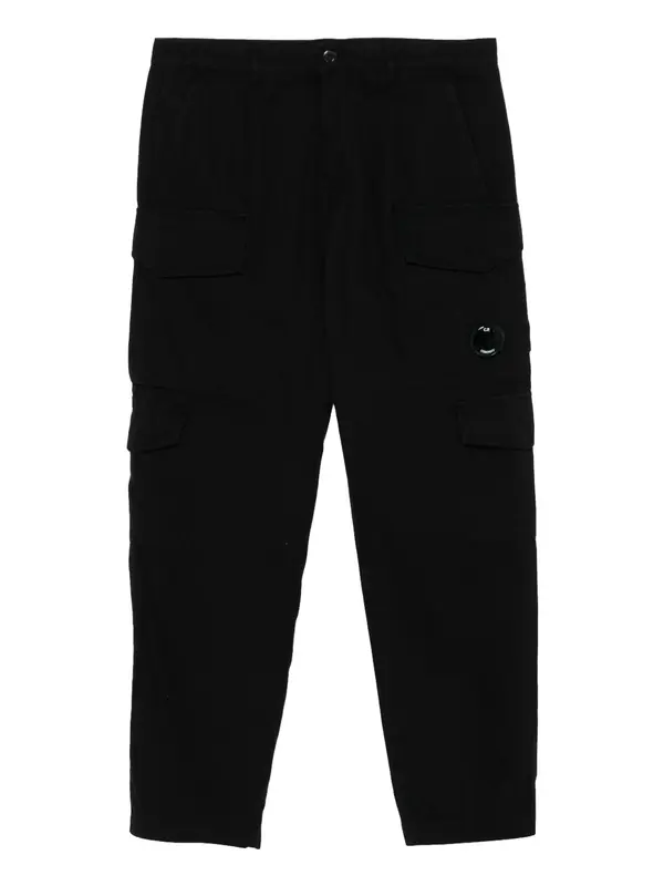 C.P. COMPANY Lens-detail Cargo Pants - Black