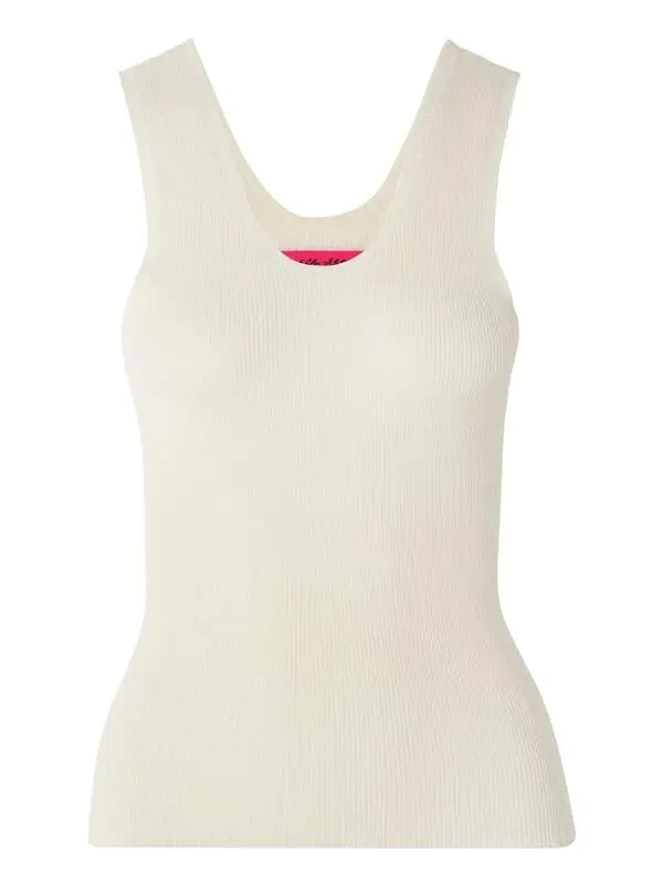 THE ELDER STATESMAN - The Elder Statesman Delicash Cashmere And Silk-Blend Tank