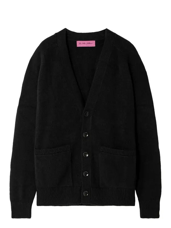 THE ELDER STATESMAN Cashmere Cardigan - Black