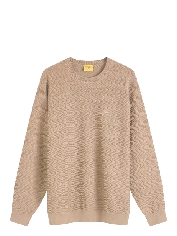 DIME Wave Cable Knit Jumper - Tan