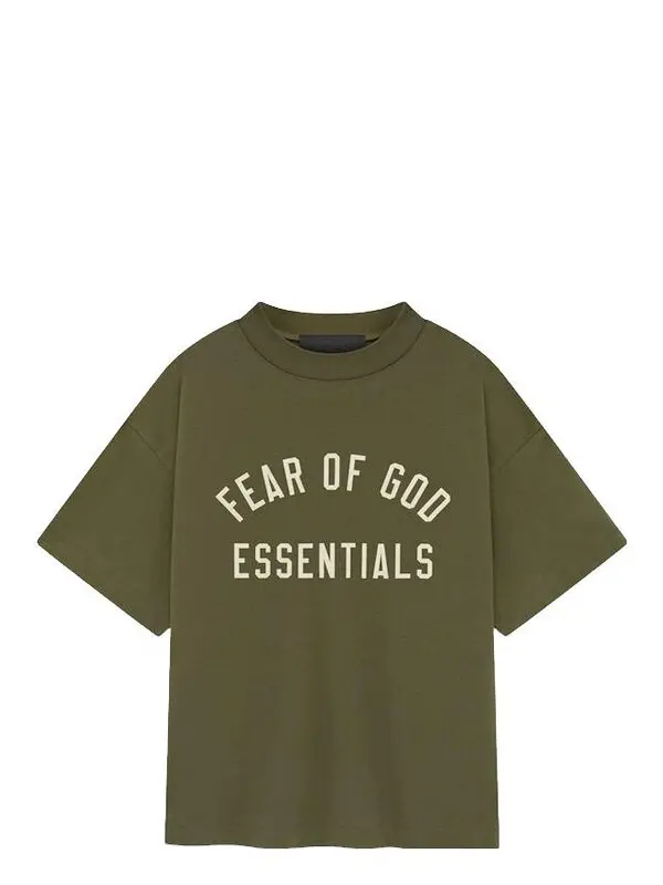 Fear Of God Essentials Triblend Crewneck T-shirt - Military
