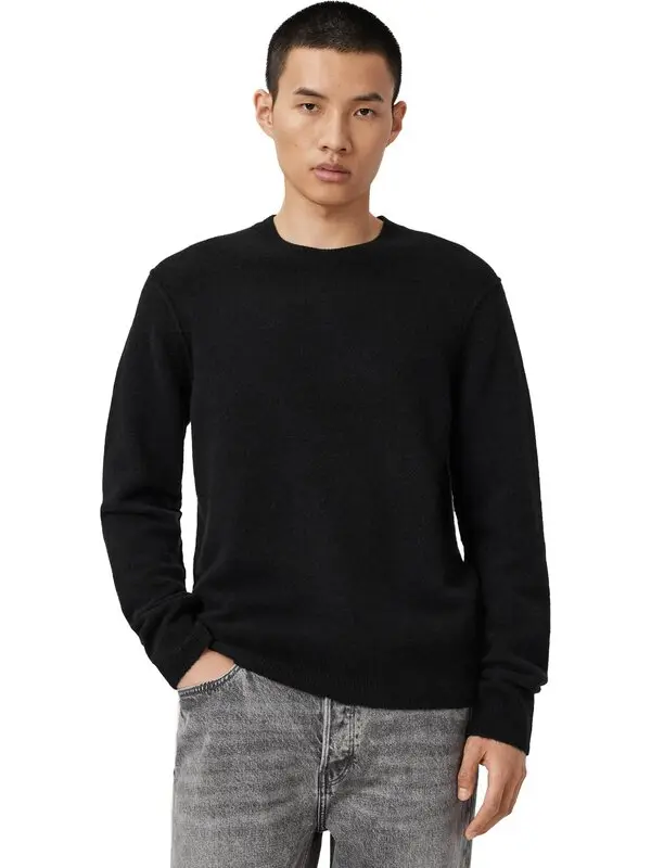 ALLSAINTS Patern Crew Neck Knit - Black