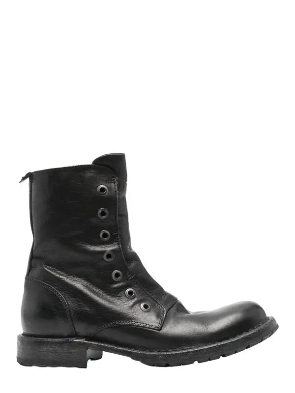 Moma Leather Boots - Black