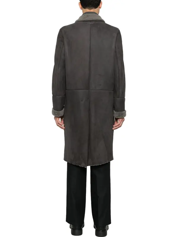 SALVATORE SANTORO Suede Coat - Grey