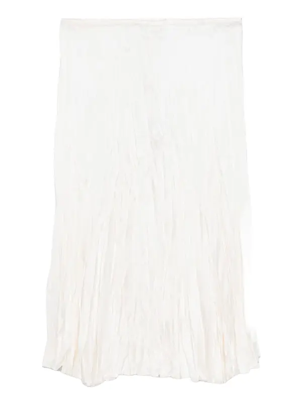 Michael Kors Satin Charmeuse Midi Skirt - Neutrals