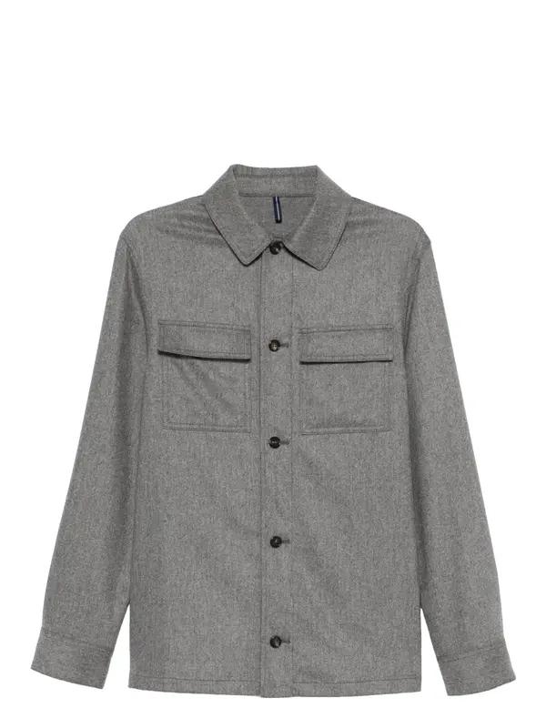 Incotex Mélange-effect Shirt - Grey