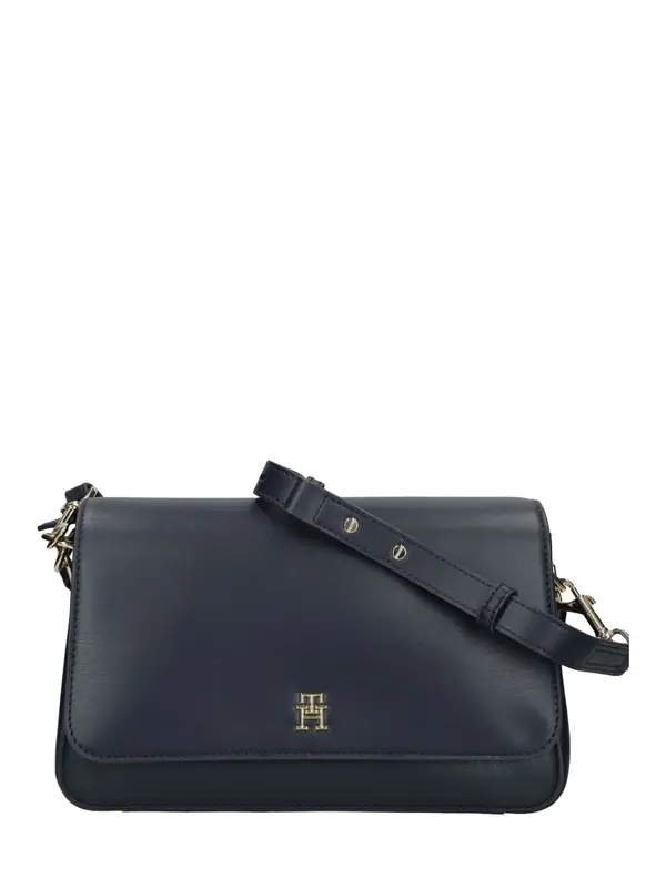 Tommy Hilfiger Embossed Logo Shoulder Bag - Blue