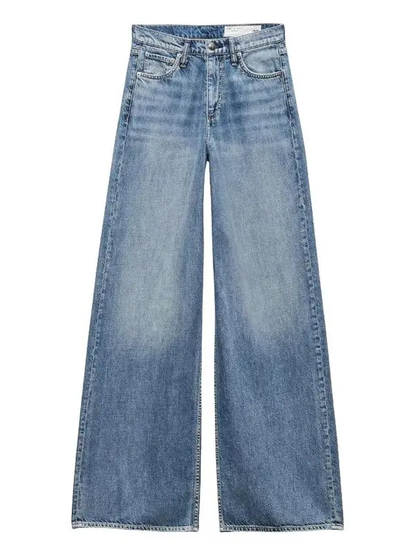 Rag & Bone Featherweight Sofie High Rise Wide Leg Jeans - Beverly