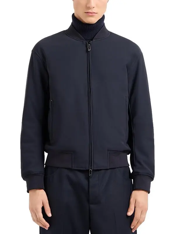 Emporio Armani Tech Stretch Blouson Bomber Jacket - Solid