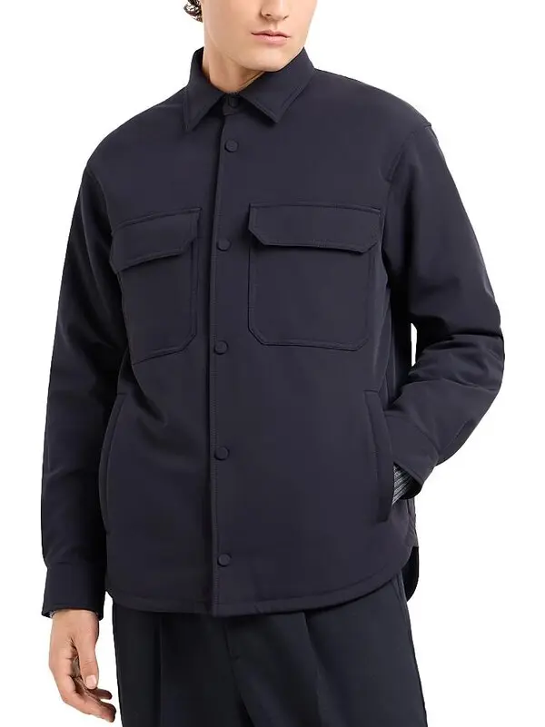 Emporio Armani Padded Shirt Jacket - Blue Navy