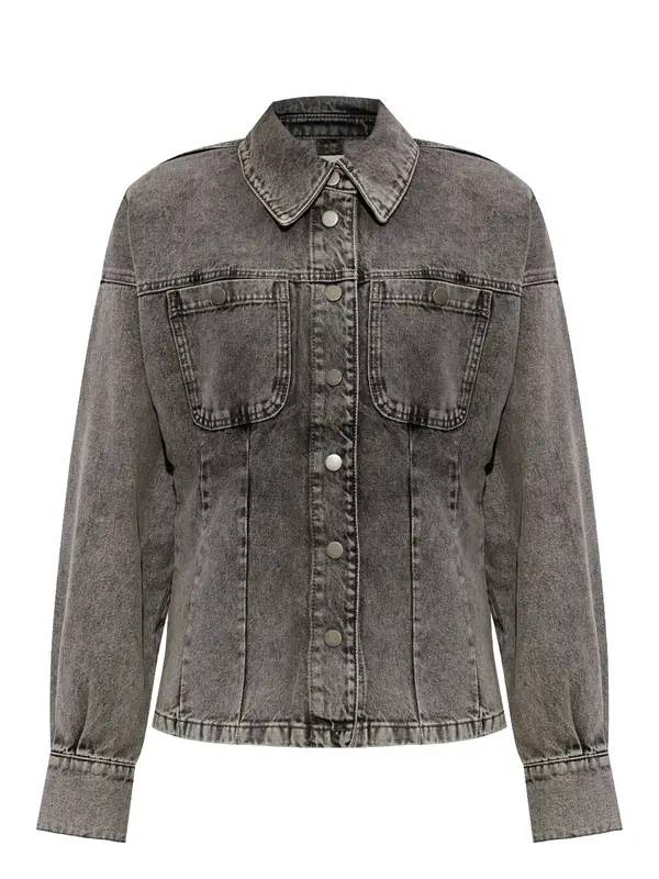 GESTUZ Brendagz Denim Shirt - Grey