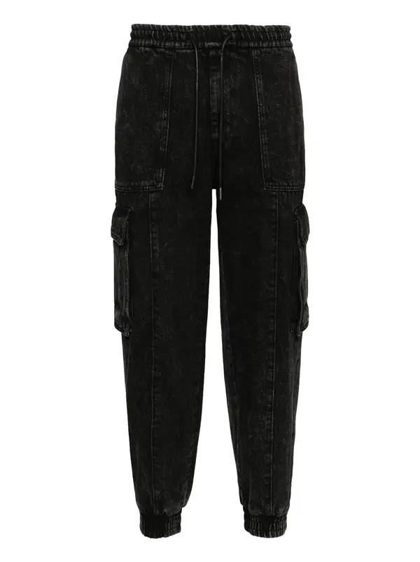 JUUN.J Cargo Tapered Jeans - Black