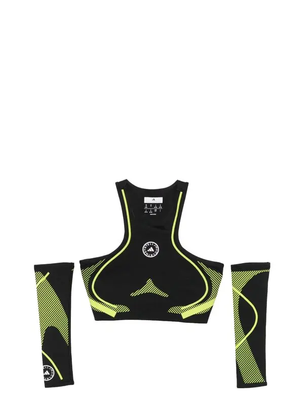 Adidas By Stella McCartney Sports Bra And Sleeves Set - Black