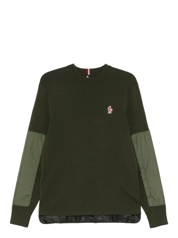 Moncler Logo-patch Sweater - Green