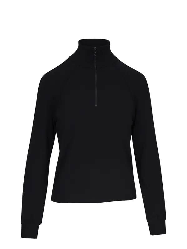 Majestic Filatures Zip-collar Sweatshirt - Black