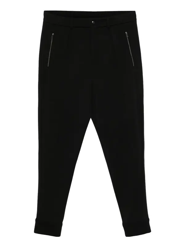 Ralph Lauren Purple Label Pleated Trousers - Black