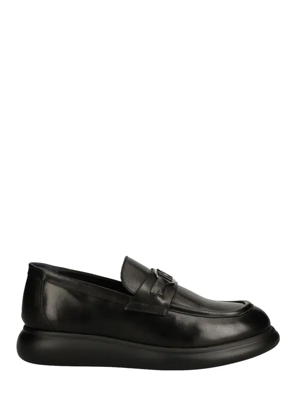 Karl Lagerfeld Logo-plaque Loafers - Black